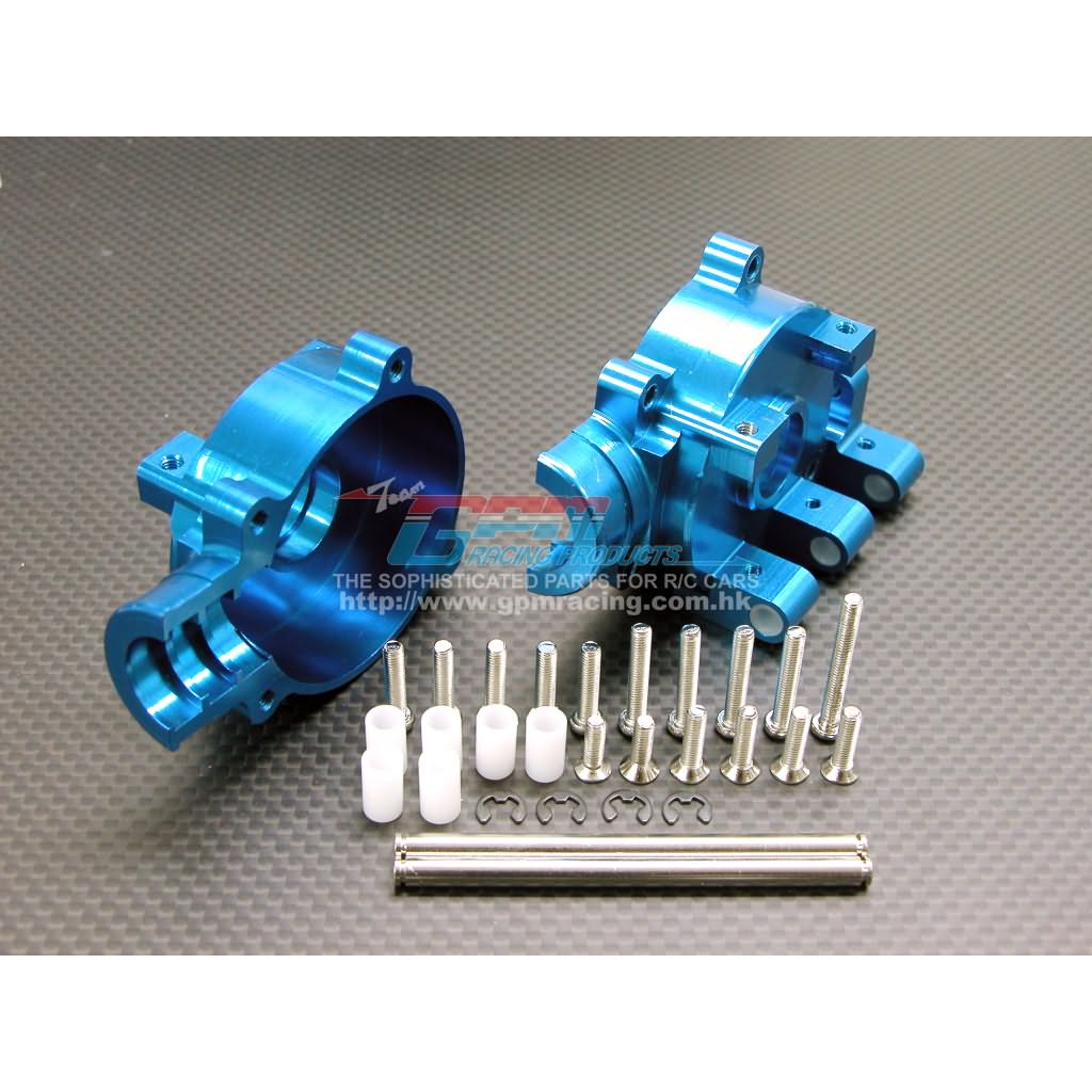 GPM Alloy Front/Rear Gear Box for Thunder Tiger MTA4 (Silver)