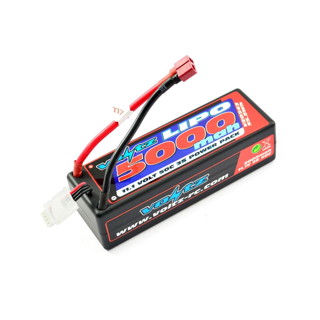 Voltz 5000mAh 50C 11.1V Battery LiPo Hard Case