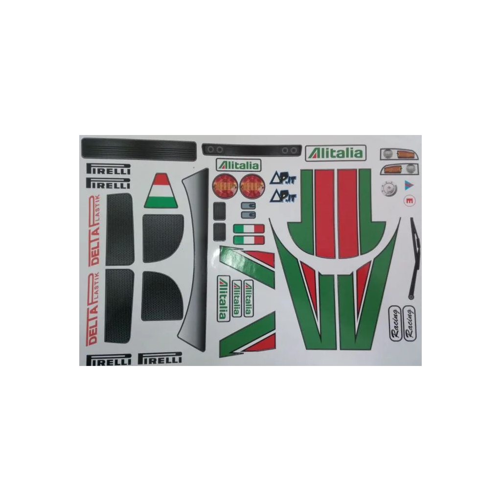 Delta Plastik Decals for Lancia Stratos Body (1/8)
