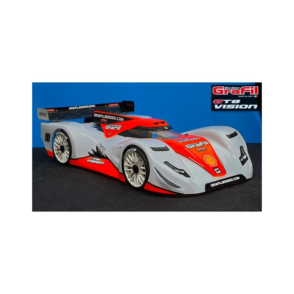 Grafil Bodies GT8 Vision LMP1 1/8 GT Body With Decals