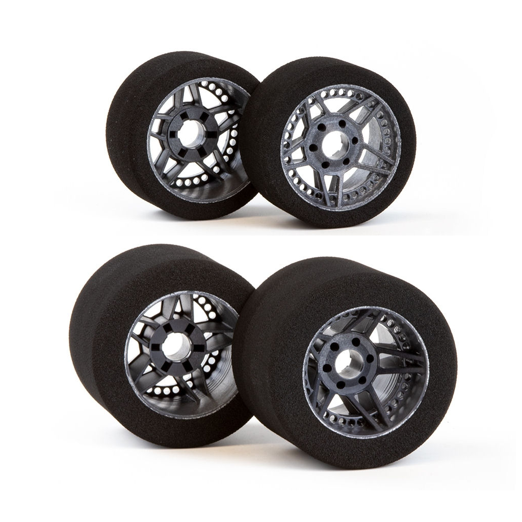 Matrix 10 Set Front/Rear 1/8 On/Road Tires on Rims "NEW FIVE"Carbon 32/ ...