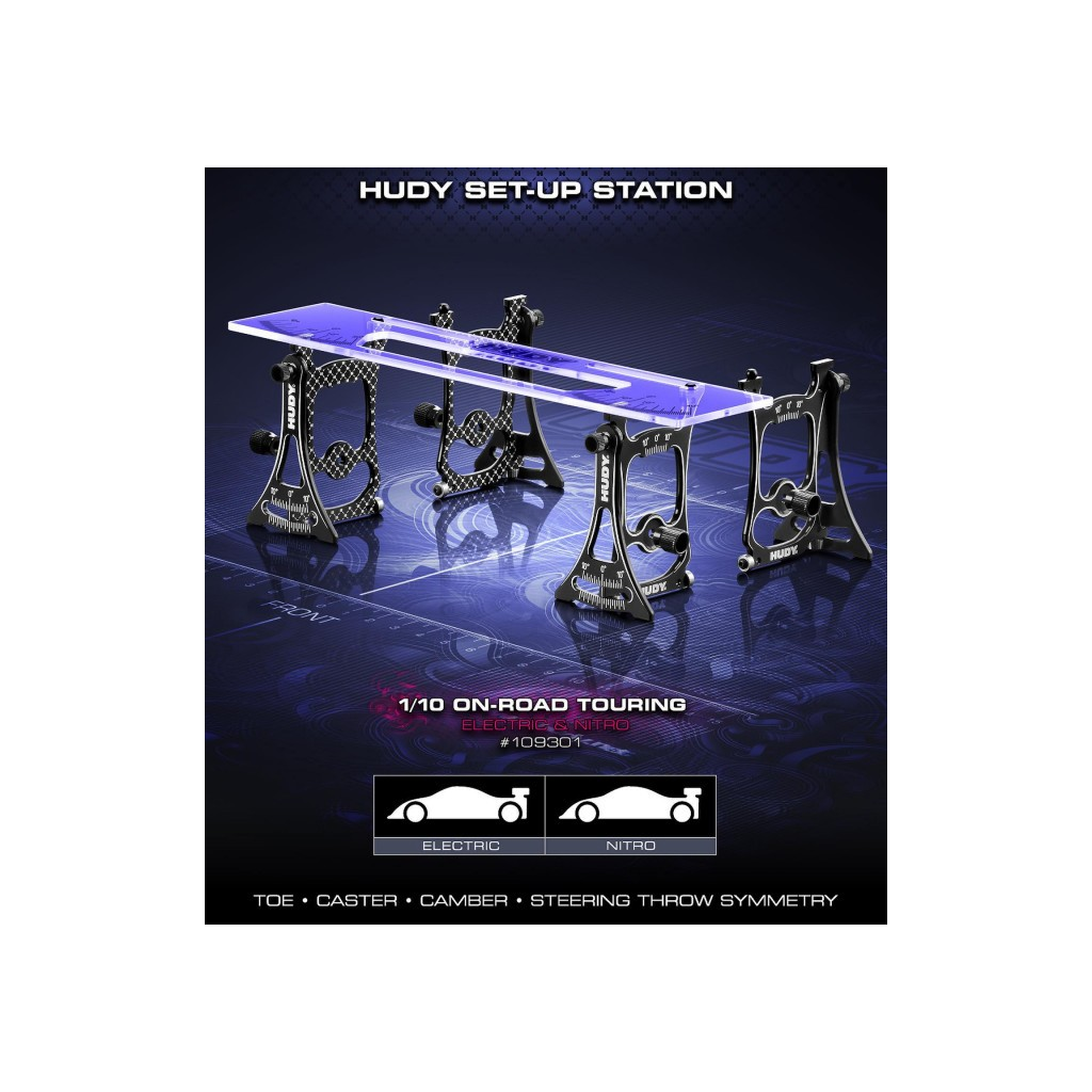 Hudy NEW Universal Set-up Station for 1/10 Touring Cars
