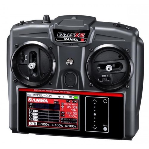 Sanwa EXZES ZZ III FH5 4-Channel 2.4GHz Radio System w/ Receiver and Battery